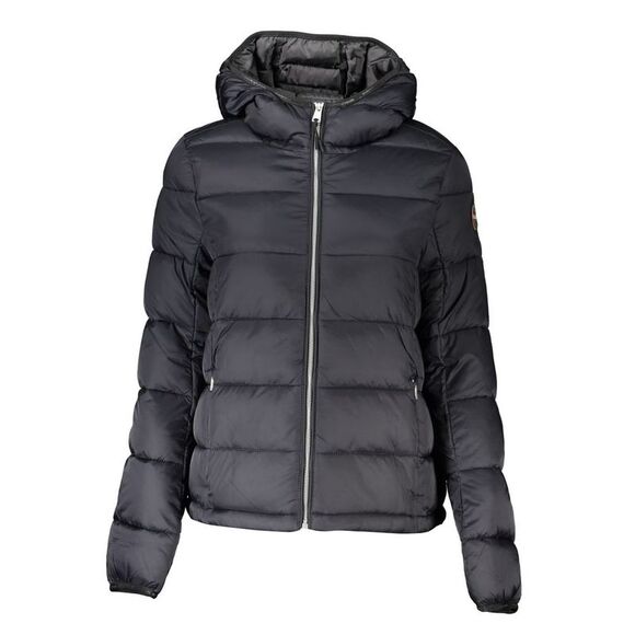 Napapijri | Jackets & Coats | Napapijri Chic Black Hooded Casual Womens ...